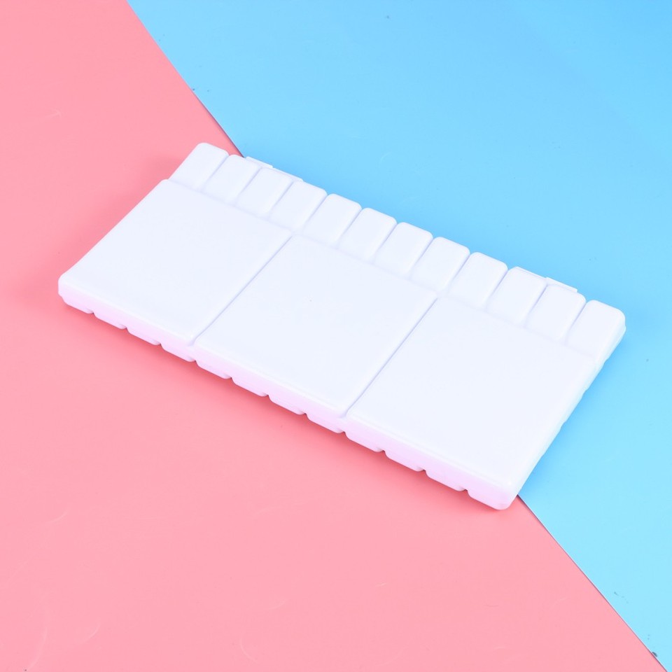 Plastic Painting Pallet Watercolor Folding Paint Tray with Compartments ...