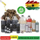 African Black Soap Bar 4 oz. Pure Organic Unrefined Natural Hair Body ...