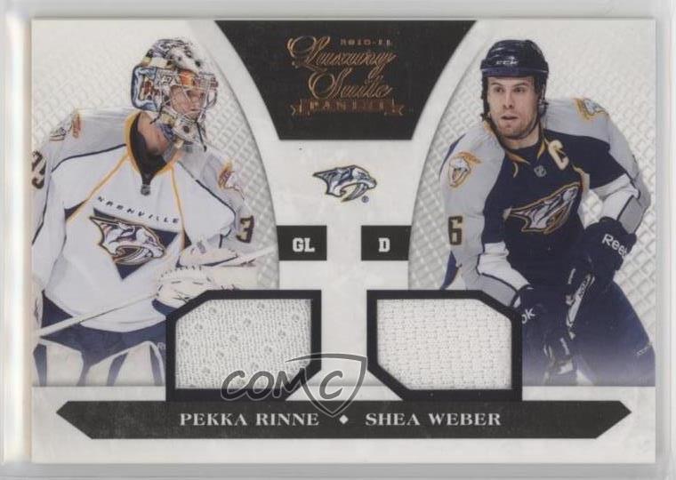 Shea Weber 2010 Panini Luxury Suite #87 Printing Plate Black /1 Price ...