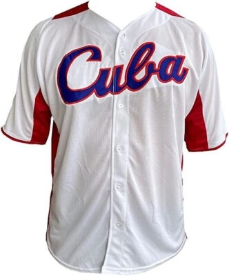 Vintage Cuba Baseball Jersey 2017 White Stitched Custom Names | eBay