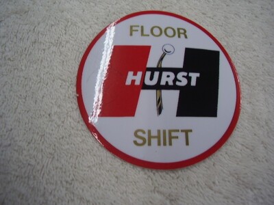 HURST FLOOR SHIFTER VINLY STICKER 3 INCH #2 WHITE | eBay