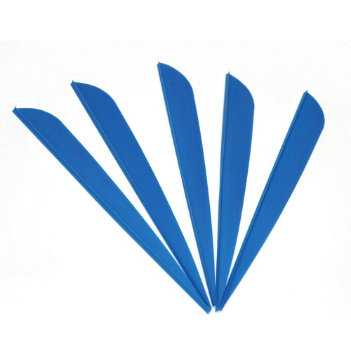 50x 2.5"/3"/4"/5" Archery Plastic Vanes Arrow Feathers Rubber Fletches ...