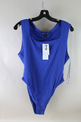 Women’s Body Suit Bodysuit Leotard Unitard Dance Snap Crotch Blue-XL | eBay