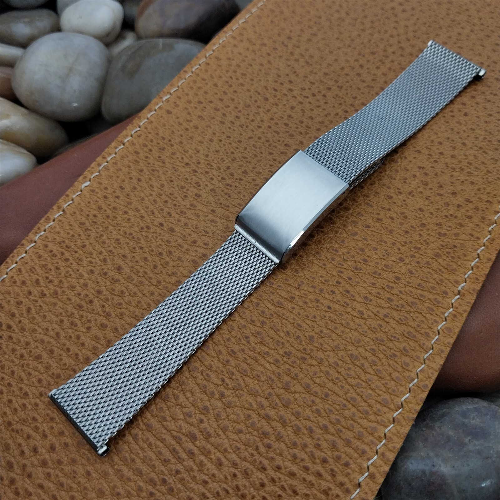 20mm Classic Stainless Steel Mesh nos Unused 1960s-1970s Vintage Watch ...
