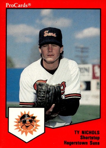 1989 ProCards Hagerstown Suns TY NICHOLS RC ORIOLES | eBay