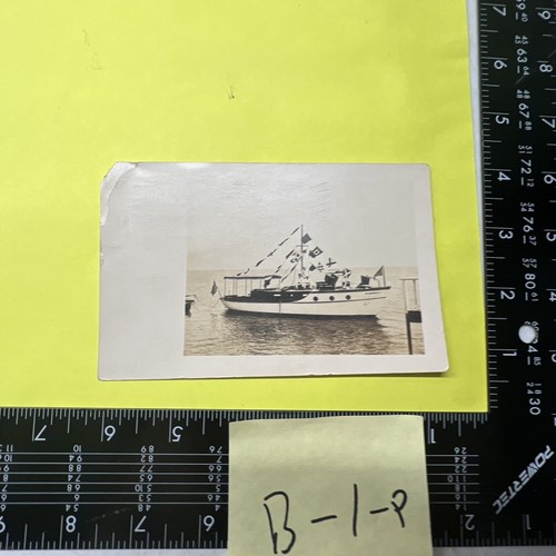 1/1 Chris Craft Boat Photo Post Card Early 1915 Arnold Mackerer Racing ...