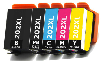 202 XL Full Set Ink Cartridge For Epson XP-6000 XP-6100 XP-6105 ...