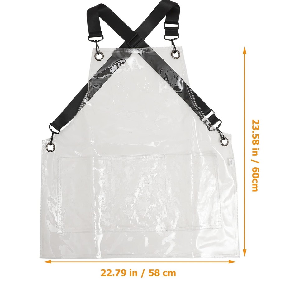 Salon Stylist Aprons Clear Apron Plastic Aprons Barber Apron Hair ...