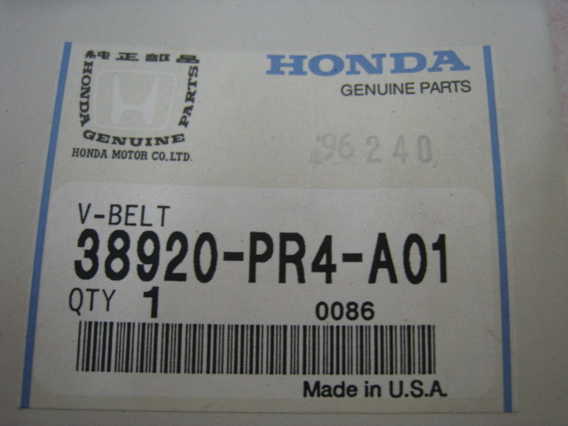 38920-PR4-A01 Belt Compressor HONDA Genuine OEM Part for sale online | eBay