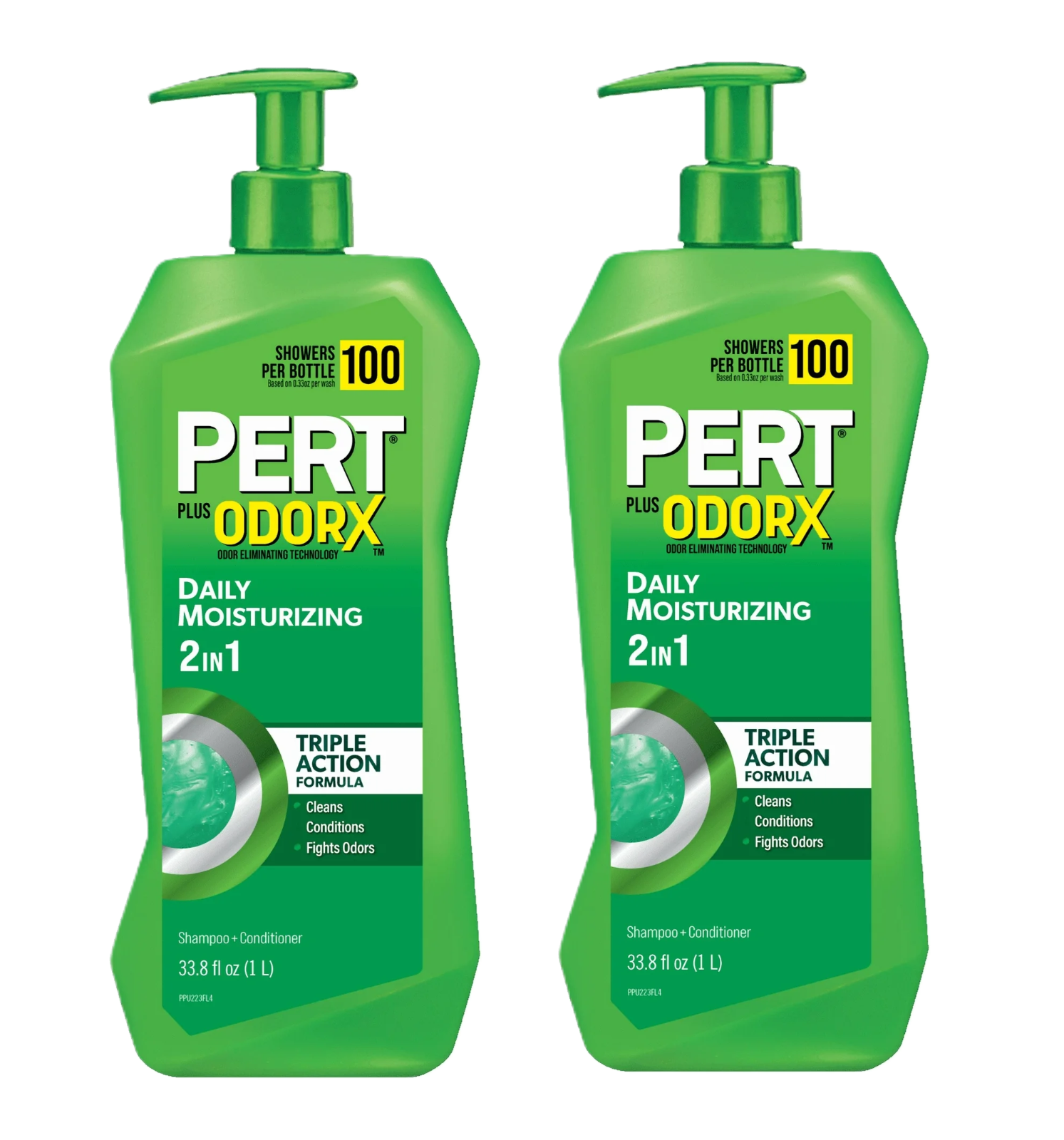 Pert Plus OdorX Daily Moisturizing 2-in-1 Triple Action Formula 33.8 fl ...