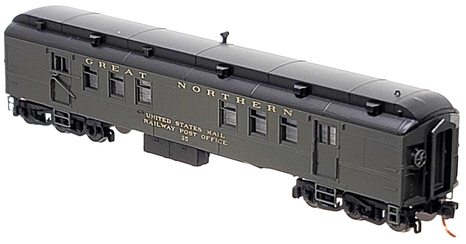 N Scale Micro-Trains 140 00 010 Great Northern RPO Heavyweight Pass Car ...