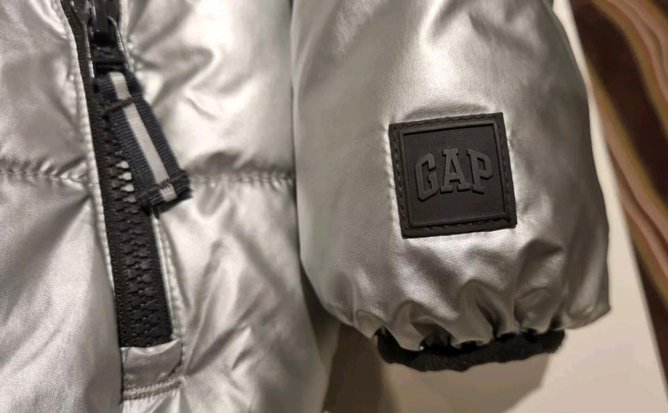Gap Kids Silver Sherpa-lined Puffer Jacket Coat, Size XL, Age 12-13 | eBay