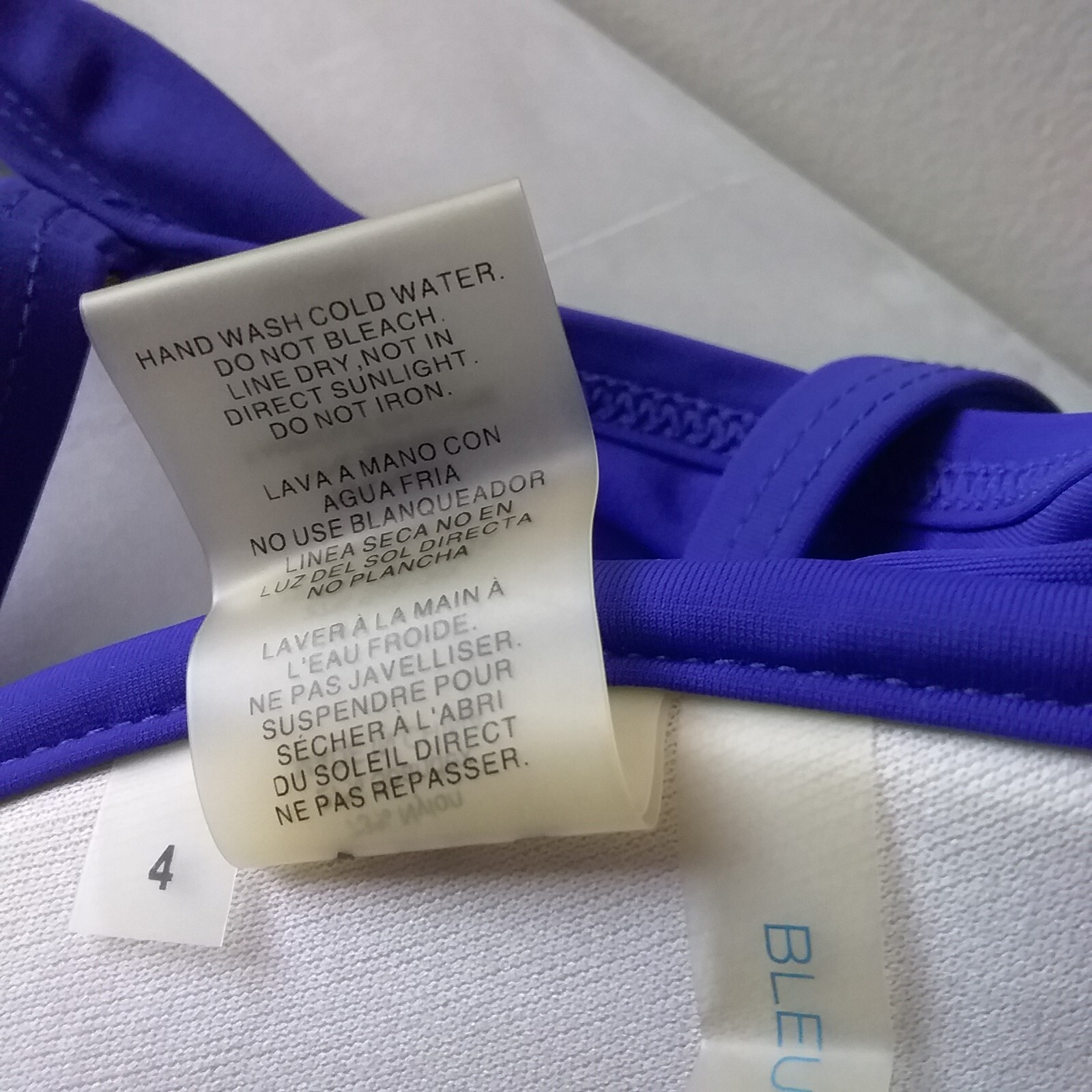 Bleu Rod Beattie Royal Blue Push Up Underwire Bikini Top 4 Laser Cutout ...