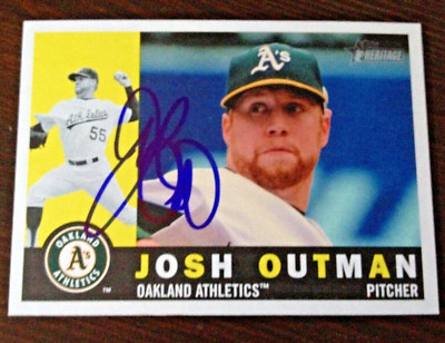 Josh Outman - 2009 Topps Heritage High Signed Autograph Auto Card #614 ...