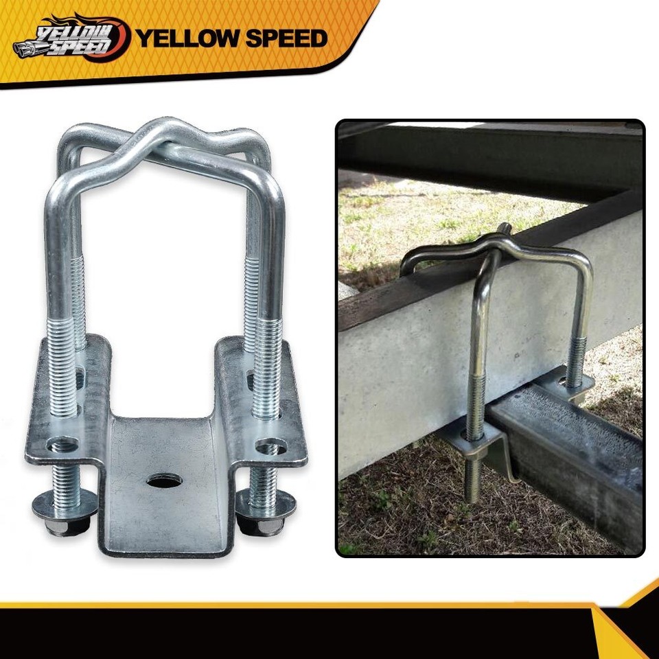 Fit For Universal Boat Trailer Galvanized Guide Pole & Post Mounting U Bolt Kit | eBay