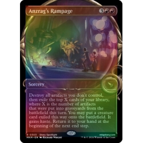 FOIL ANZRAG'S RAMPAGE (SHOWCASE) X4 Murders At Karlov Manor MKM Magic ...