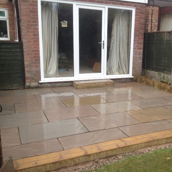 Raj Green Indian Sandstone Paving Slabs – Riven – 600x900 – 22mm Patio ...