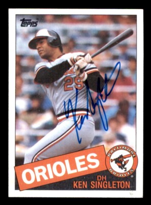 1985 Topps Baseball #755 Ken Singleton Signed Auto Autograph (no COA ...