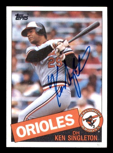 1985 Topps Baseball #755 Ken Singleton Signed Auto Autograph (no COA ...