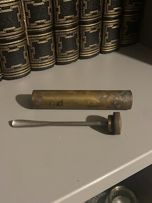 ANTIQUE OLD BRASS ENFIELD WW2 MILITARY GUN OILER GREASER TOOL | eBay