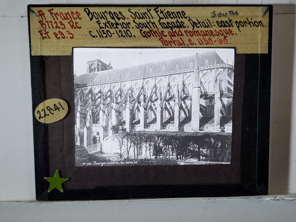Facade Detail, Saint Etienne, Bourges, France, Magic Lantern Glass ...