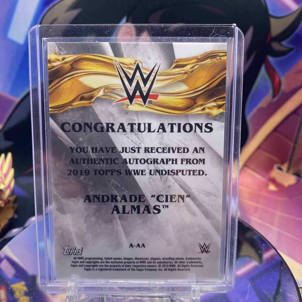 2019 ANDRADE CIEN ALMAS TOPPS WWE UNDISPUTED AUTO /199!! | eBay