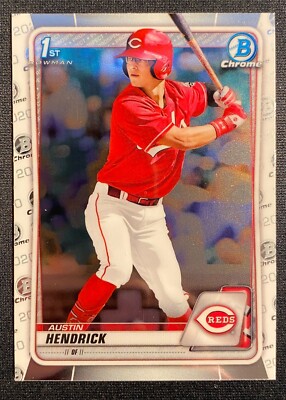 Austin Hendrick 2020 Bowman Chrome Draft RC Rookie Prospect CINCINNATI ...