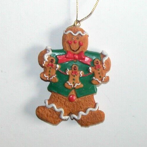 NWT NEW Christmas Ornament Gingerbread Man Paper Chain Cutouts Woman | eBay