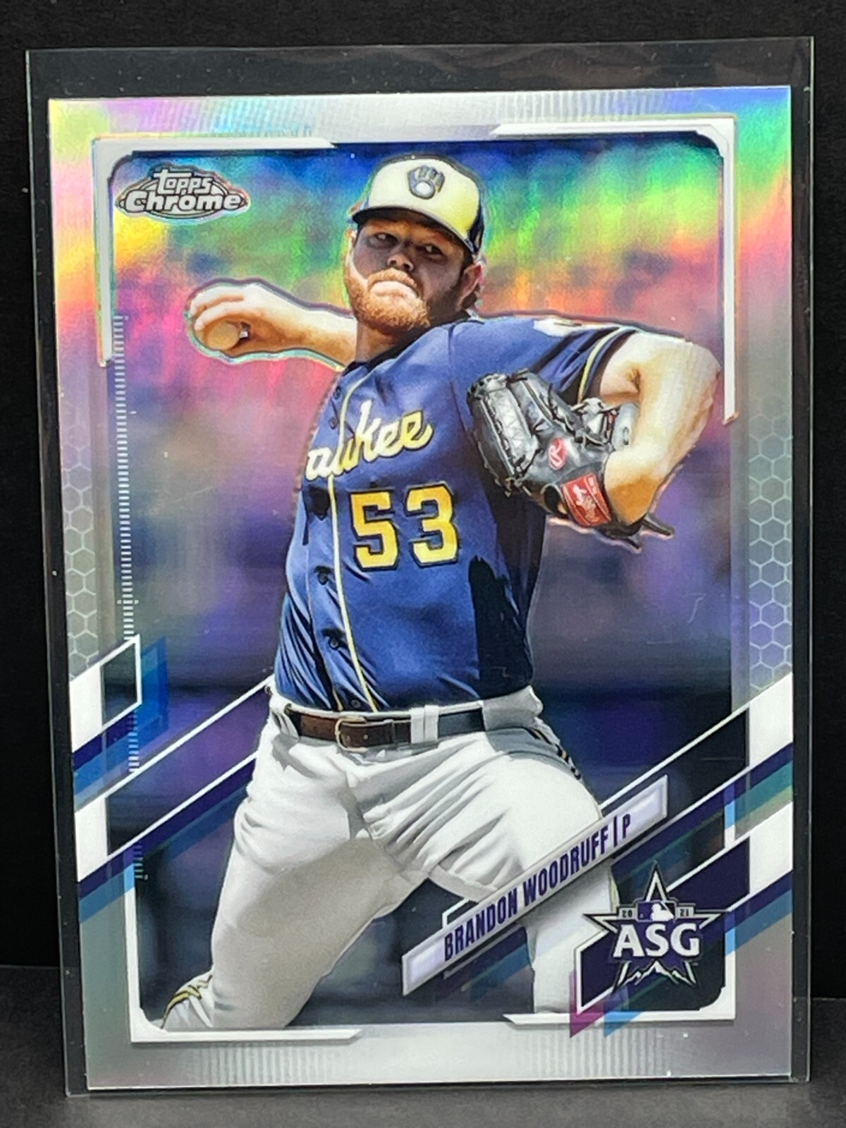 2021 Topps Chrome All Star Game ASG 31 Brandon Woodruff Milwaukee ...