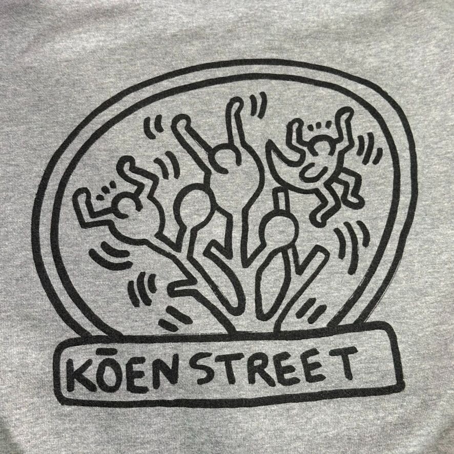 UNIQLO x KEITH HARING Pop Shop Tokyo Hoodie Grey Koen Street Sweatshirt ...