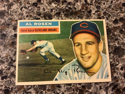 1956 TOPPS AL ROSEN 35 EXMT+ BASEBALL CLEVELAND INDIANS | eBay