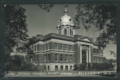ND Ellendale RPPC 1950's DICKEY COUNTY COURTHOUSE No. M-993 | eBay