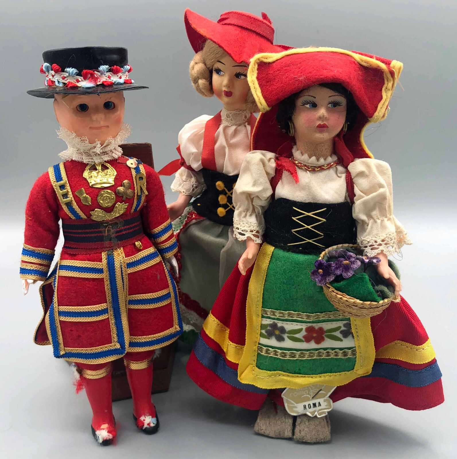 Vintage Dolls Beefeater, B.E.T Marche Made in Italy Girl, Magis Roma ...