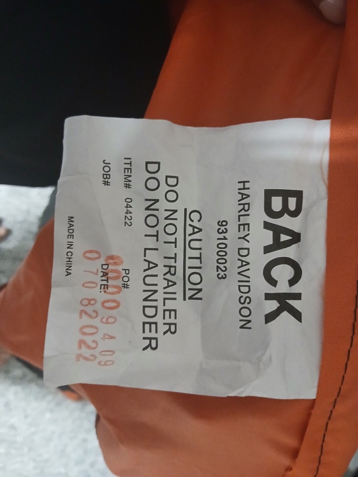 Harley Davidson Indoor/Outdoor Motorcycle Cover 93100023 Large Fits ...