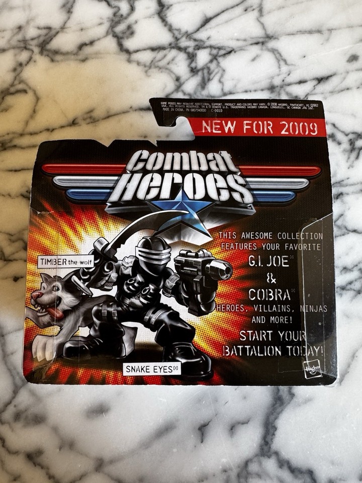 GI Joe 2009 Combat Heroes SDCC Comic Con Exclusive Snake Eyes & Timber ...