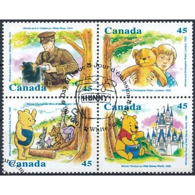 Winnie The Pooh: Block - Canada 1996 - FDI H - SG 1701/4 (C) | eBay