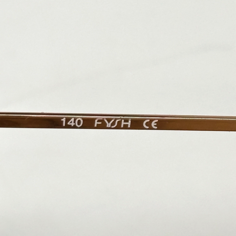 Fysh UK Eyewear Eyeglasses FRAMES ONLY 3659 Black Copper Accents Metal ...