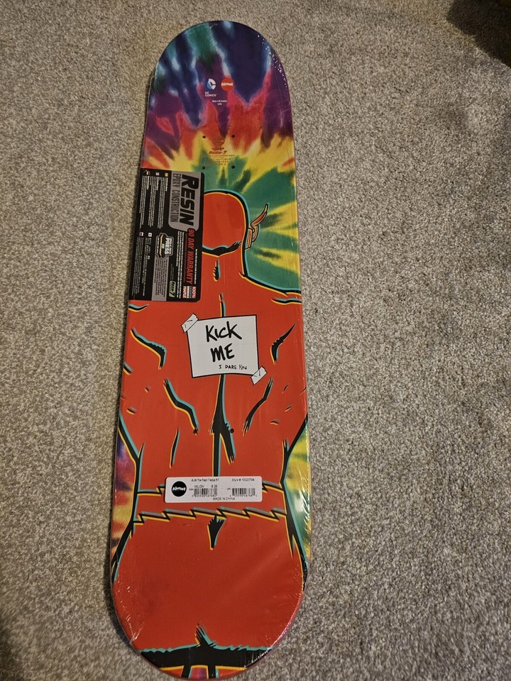 Rare Almost Flash Willow DC Comics Skateboard Deck Red Tie Dye Brand ...