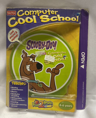 Fisher Price Computer Cool School SCOOBY DOO CD ROM 4 - 6 Years Reading ...