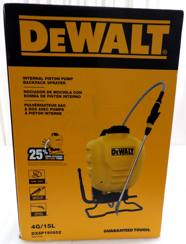DeWalt DXSP190652 4 Gallon Internal Piston Pump Backpack Sprayer | eBay