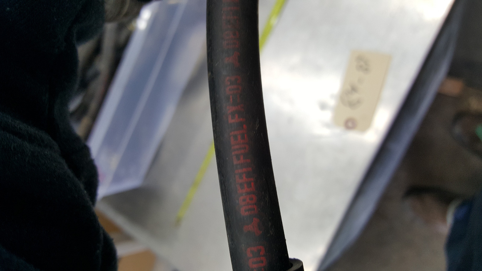 84-88 TOYOTA 4RUNNER PICKUP TRUCK 22RE FUEL LINE FILTER TO RAIL PIPE ...