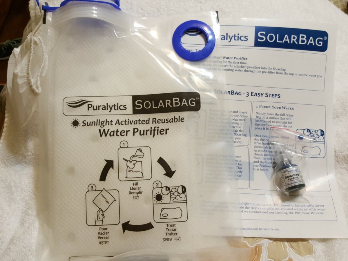 Solar Bag Water Purifier Portable Water Purification System With Solar
