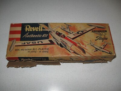 Vintage 1953 Revell H-201:59 Lockheed Starfire Open Box Model Plane Kit ...