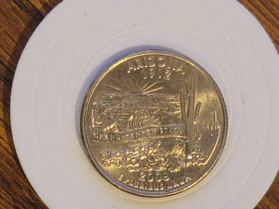 2008 Arizona Quarter P - RARE⭐️RARE⭐️RARE - Multiple Unique Errors | eBay