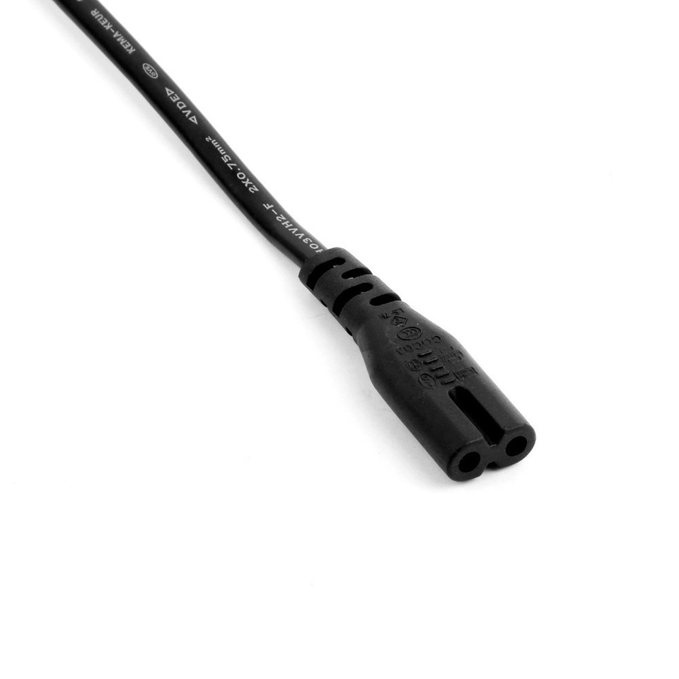 2-Prong AC Power Cord Cable For Sony PLAYSTATION PS 2 PS 3 Xbox Sega ...