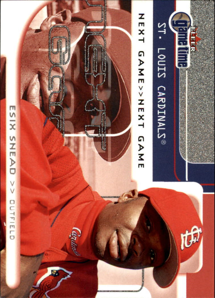 2001 (CARDINALS) Fleer Game Time #95 Esix Snead NG RC /2000 | eBay