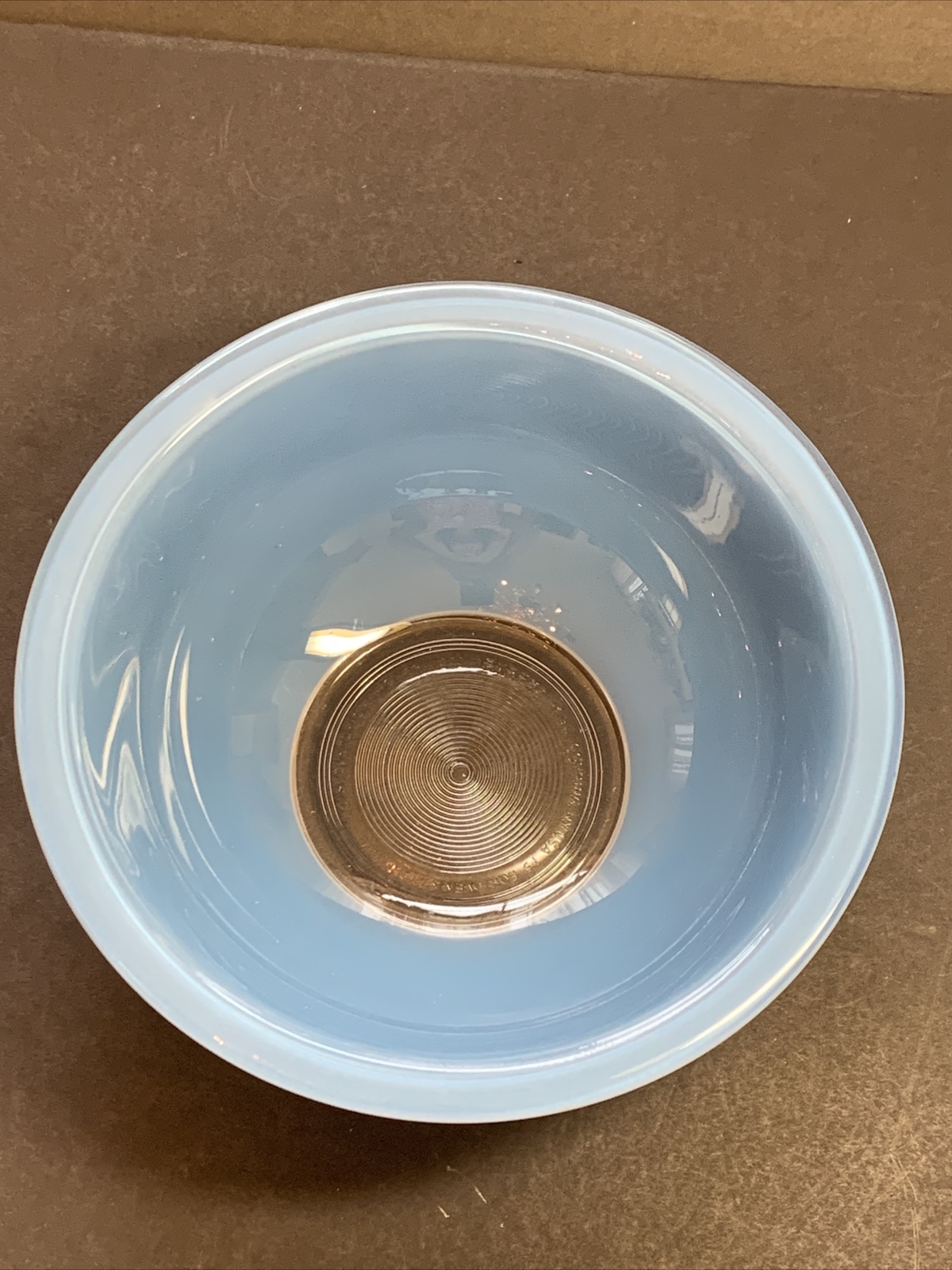 Pyrex Clear Bottom 1.5 Liter Bowl Light Blue # 323 Moody Blues ...