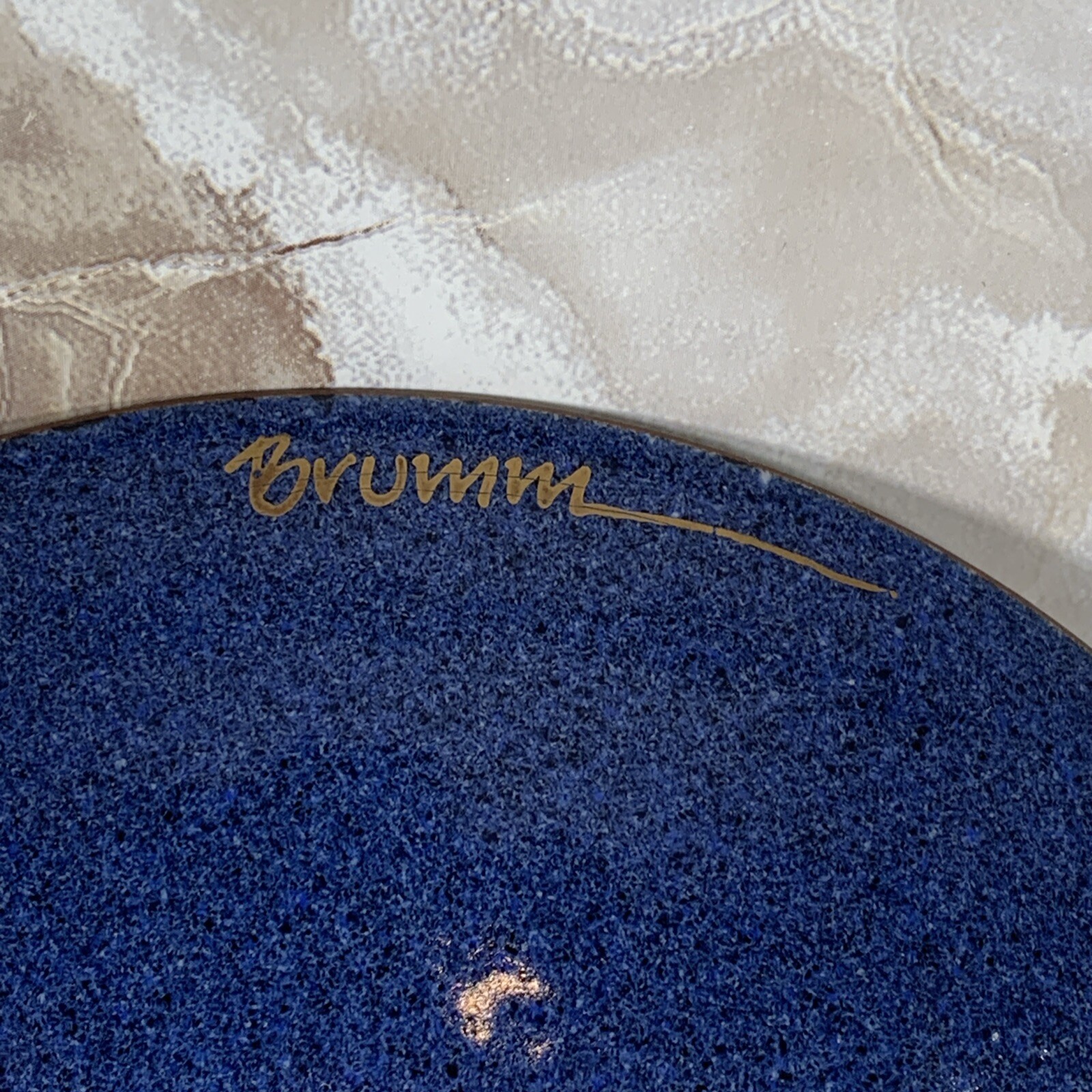 Norman Brumm Copper Enamel Plate 6" 2 Red Cardinal Birds Winter Signed ...