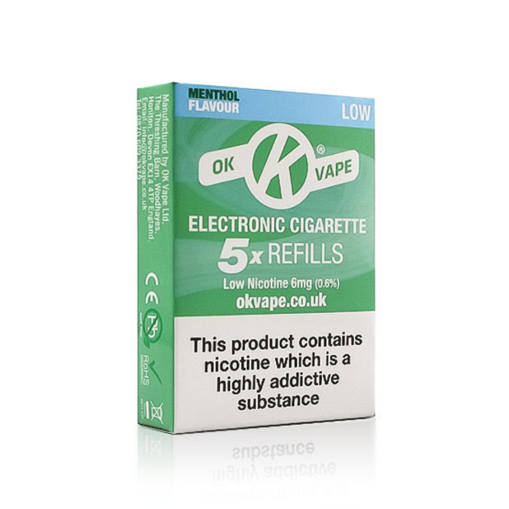 OK VAPE Ecig Cartomiser Refills | OK Refills | Pack of 5 | Nicocig ...