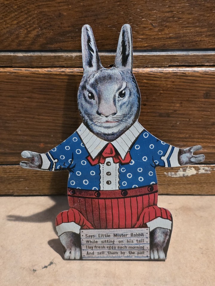 🔥 Vintage Tin Litho Easter Rabbit OHIO ART | eBay
